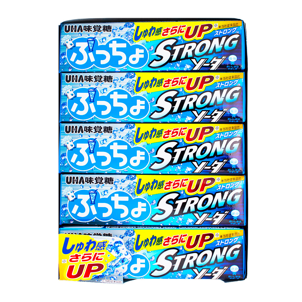 UHA Puccho Stick Soda Chewy Candy 50g - 10 Pack | iWholesaleCandy.ca