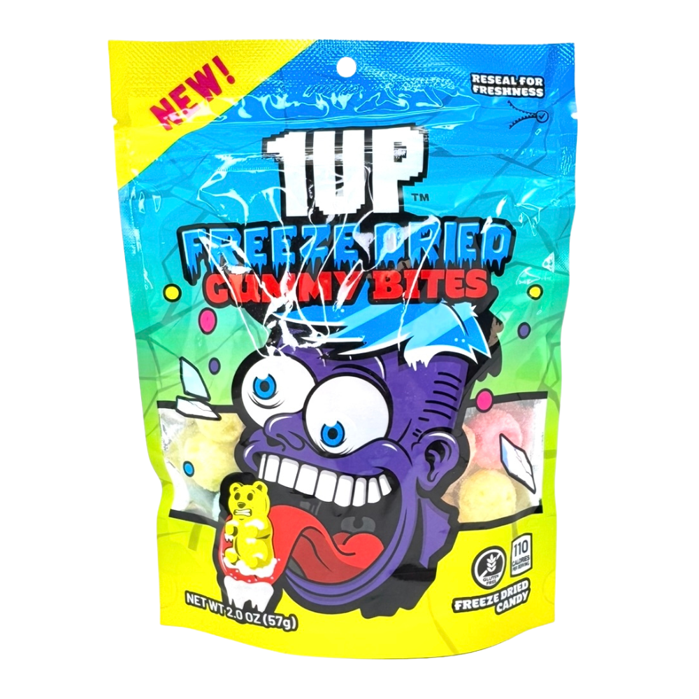 1UP Freeze Dried Gummy Bites 2oz - 1 Bag | iwholesale Candy ...