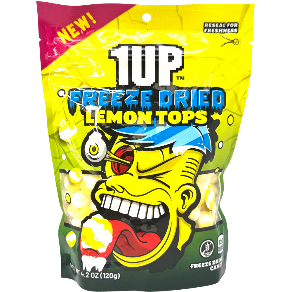 1UP Freeze Dried Lemon Tops 2oz - 1 Bag | iwholesale Candy ...
