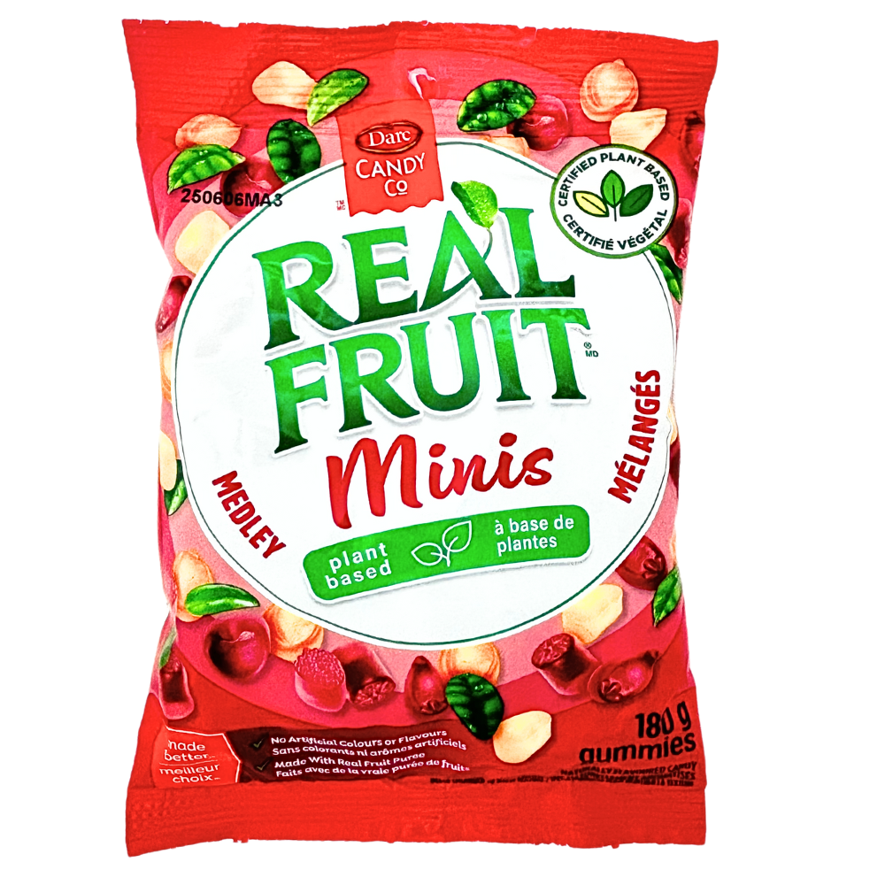 Dare Realfruit Minis Medley - 180g - 9 Pack | iWholesaleCandy.ca