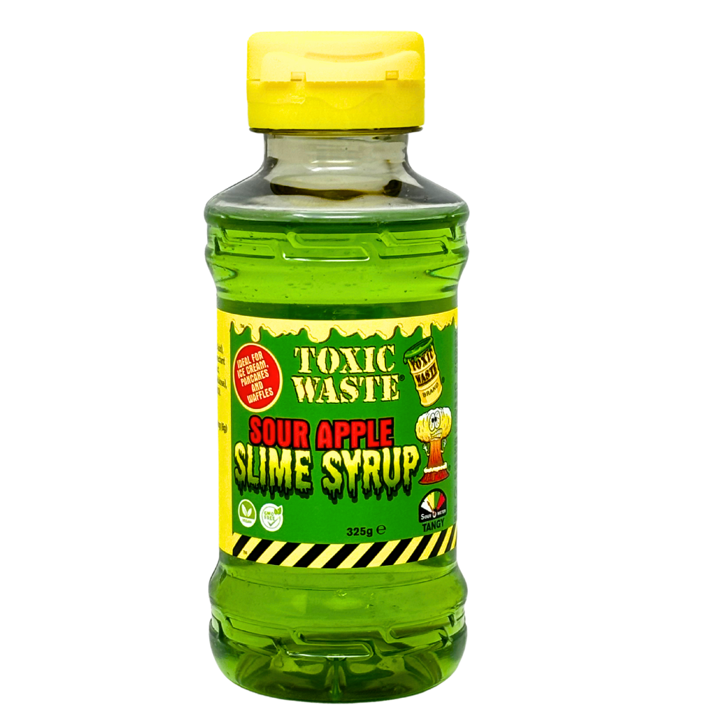 Toxic Waste Sour Apple Slime Syrup - 325g - 6 Pack | iWholesaleCandy.ca