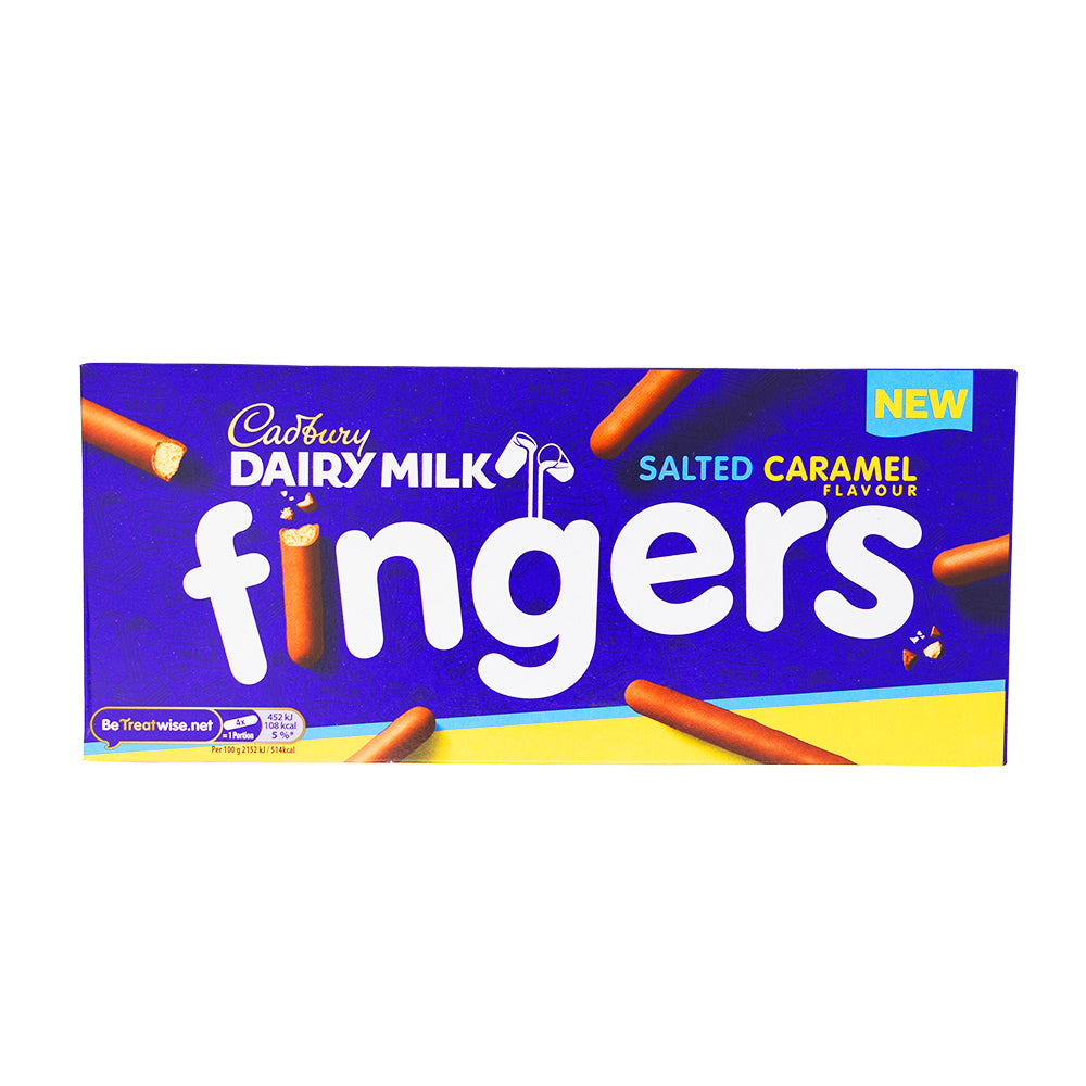 Cadbury Fingers Salted Caramel (UK) - 114g - 20 Pack | Candy Funhouse ...