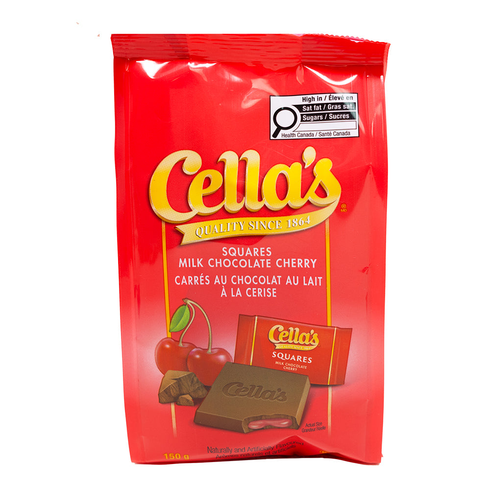 Cella's Milk Chocolate Cherry Squares 150g - 8 Pack | iWholesaleCandy.ca