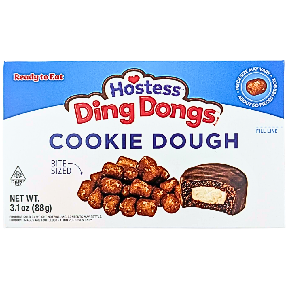 Ding Dongs Cookie Dough Bites 3.1oz - 12 Pack | iWholesale Candy ...
