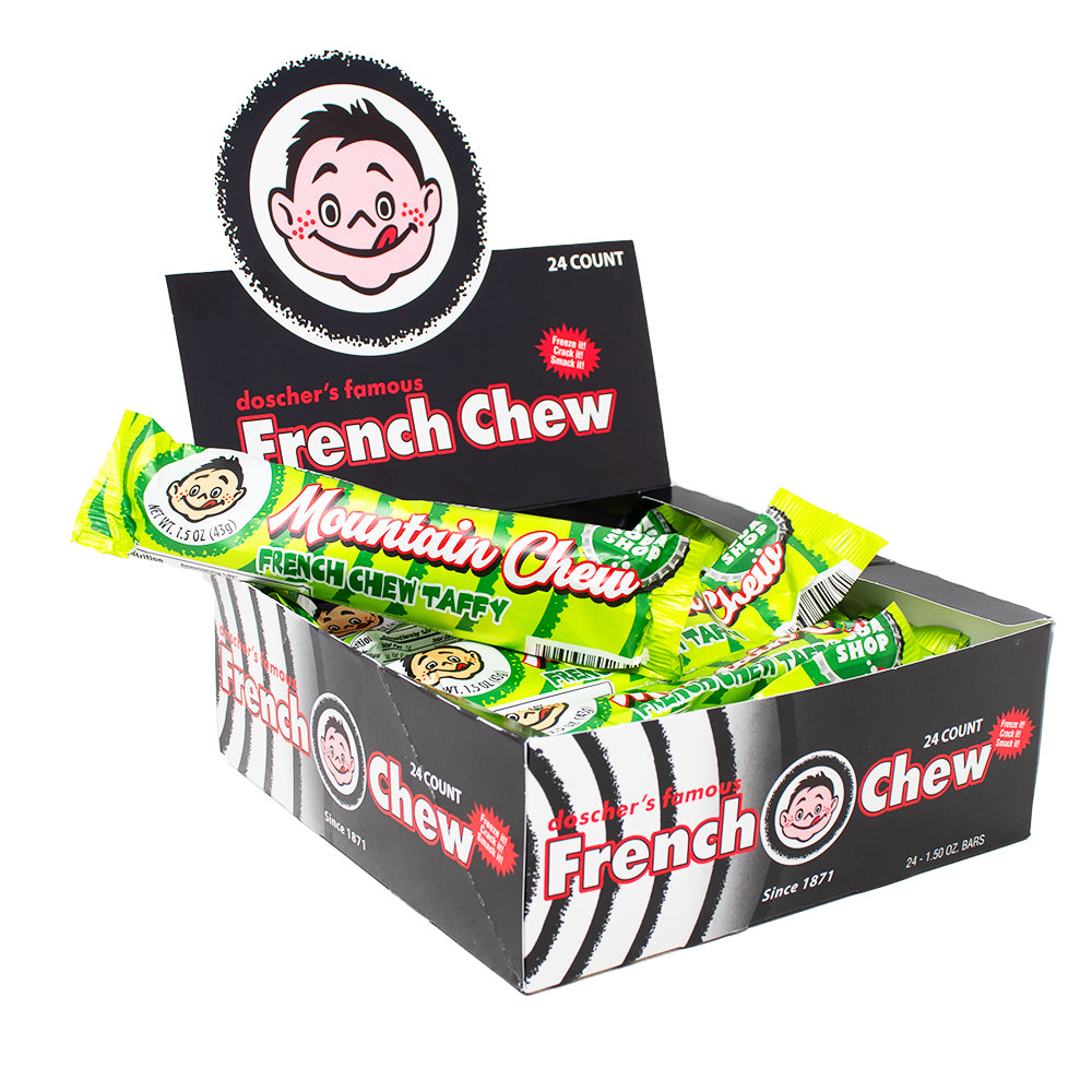 Doscher's Mountain Chew French Chew Taffy - 1.5oz 24PK – iWholesaleCandy.ca