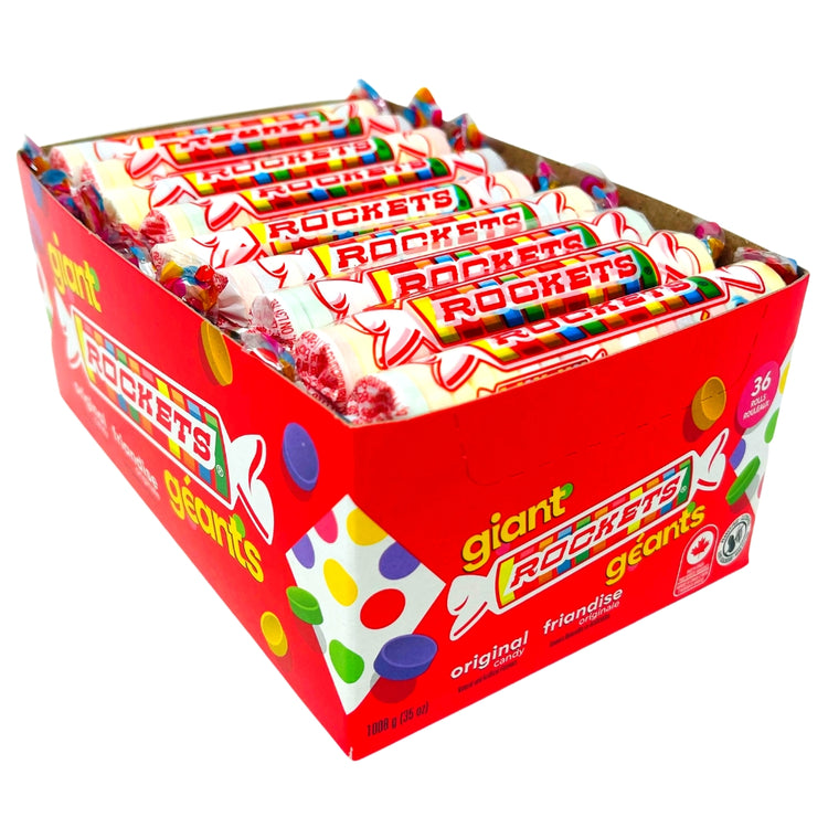 Giant Rockets Canadian Candy 36 Pack | iWholesaleCandy.ca