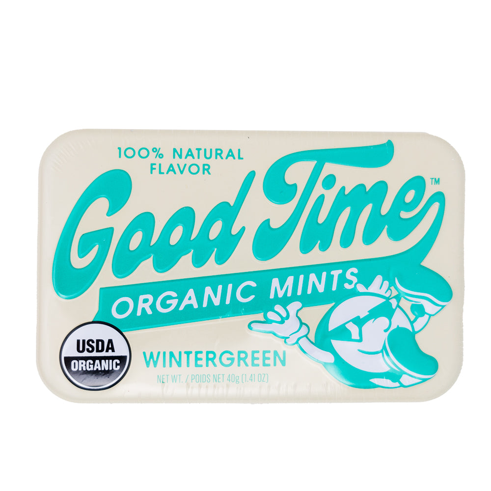 Good Time Organic Wintergreen Mints - 6 Pack iWholesaleCandy.ca