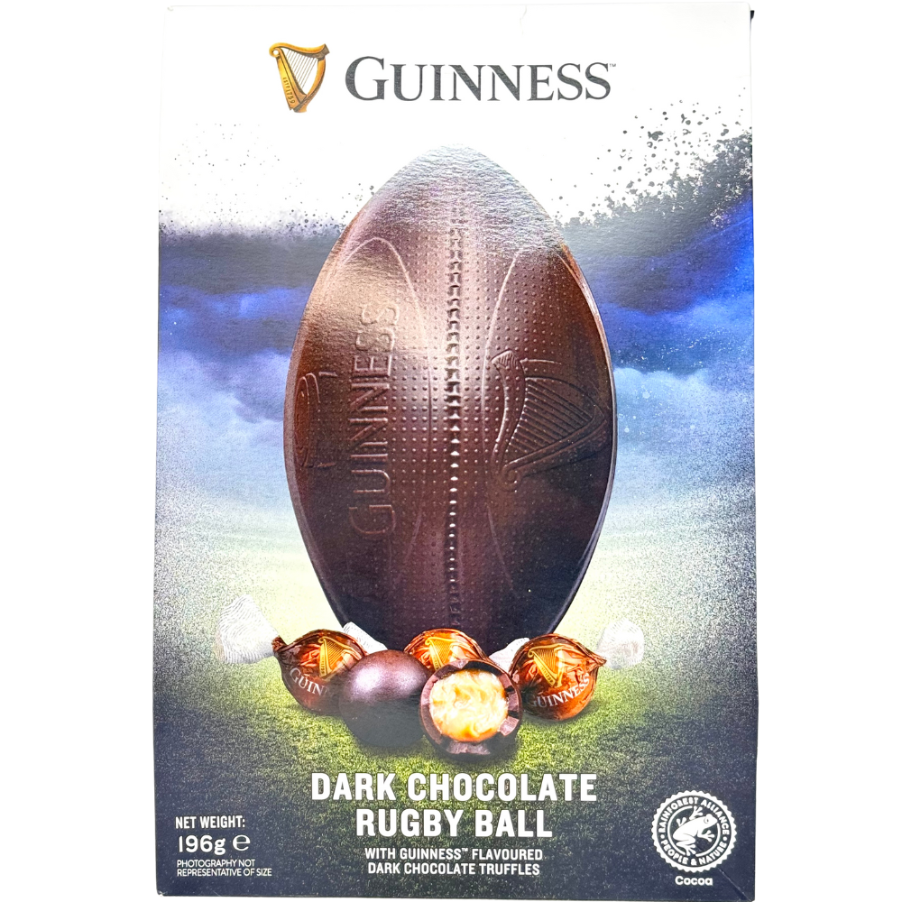 Guinness Rugby Ball Egg Dark Chocolate 196g (UK) | iwholesale Candy ...