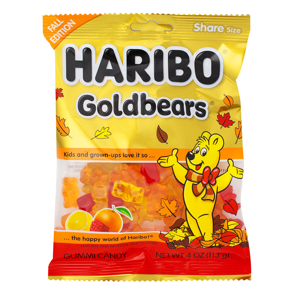 Haribo Gold Bears Fall Edition 4oz - 12 Pack | iWholesaleCandy.ca