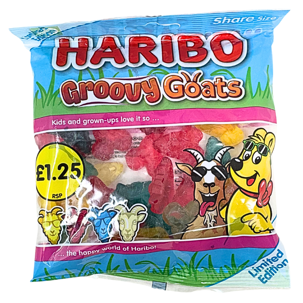Haribo Groovy Goats 160g (UK) - 12 Pack | iwholesale Candy ...
