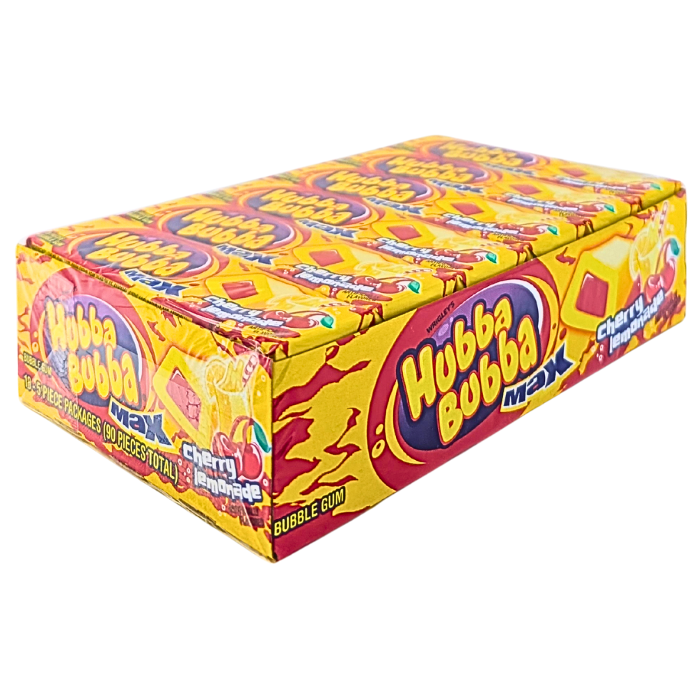 Hubba Bubba Max Cherry Lemonade 5pc Gum - 18 Pack | iWholesale Candy ...