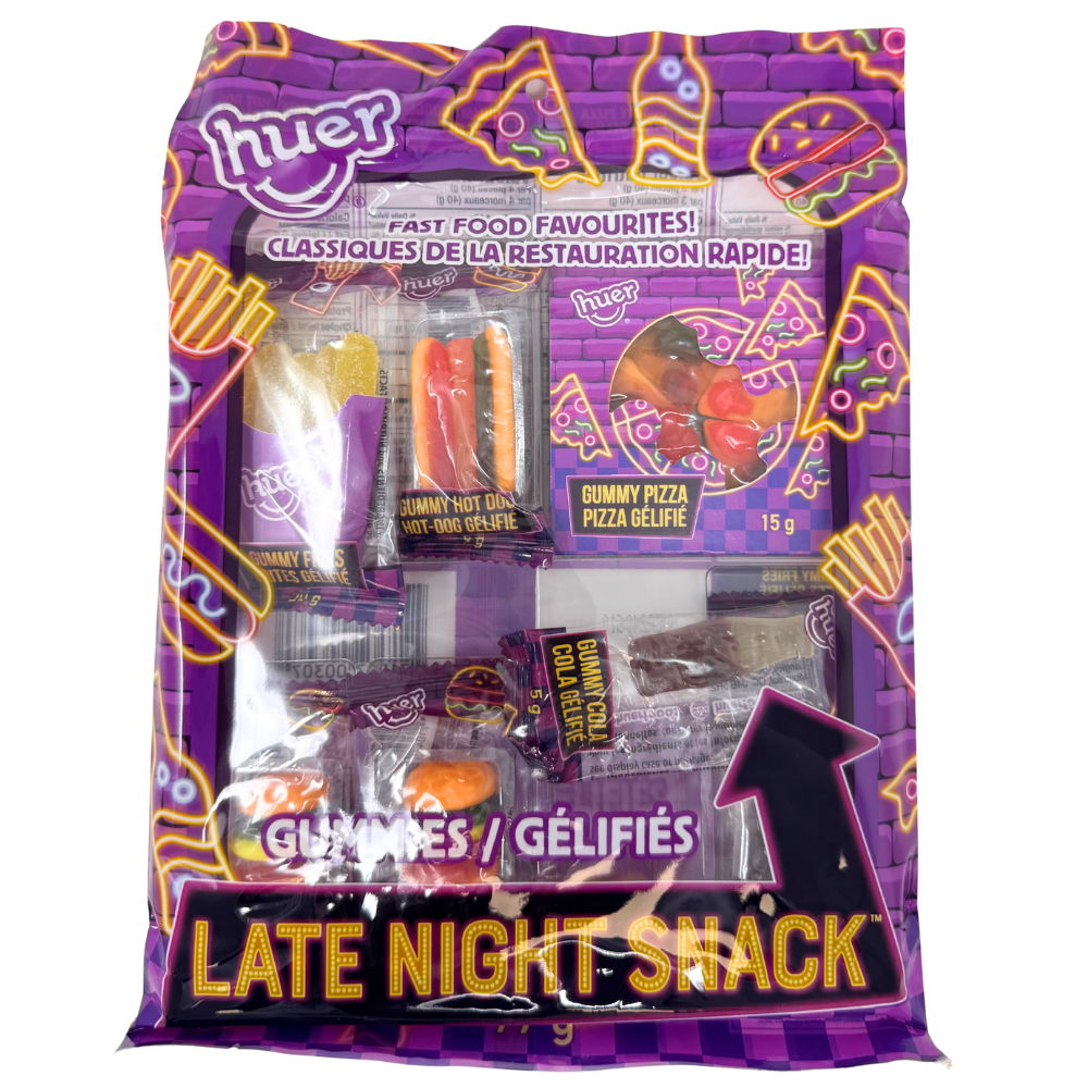 Huer Late Night Snack Gummies 77g - 24 Pack | iwholesale Candy ...