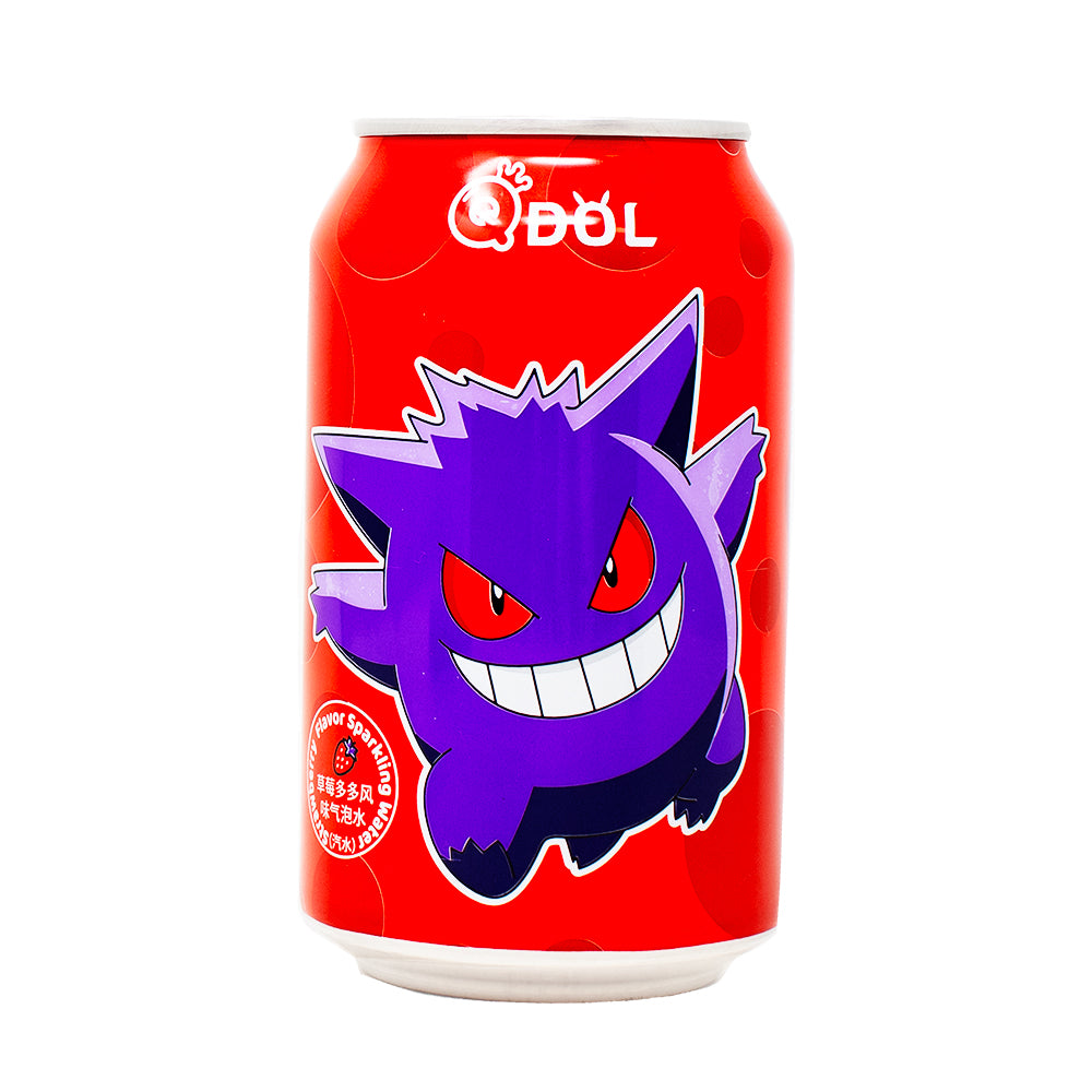 Qdol Pokemon Gengar Sparkling Drink Strawberry (China) 330mL - 24 Pack ...