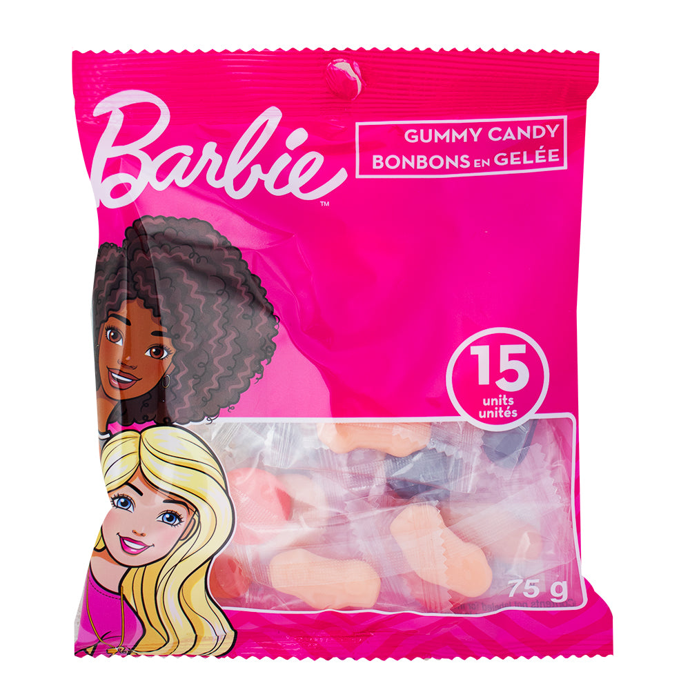 Barbie Gummies 15 Pieces 75g - 24 Pack | iWholesaleCandy.ca