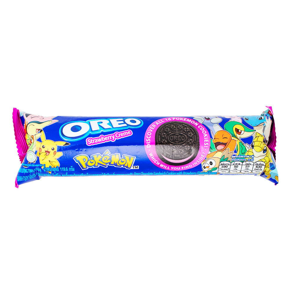Oreo Pokemon Strawberry Creme Cookies (Indonesia) 24 CT ...