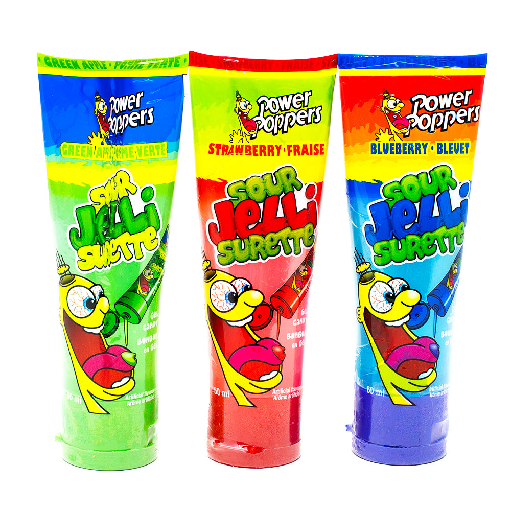 Power Poppers Sour Jelli 2oz - 12 Pack | iWholesaleCandy.ca