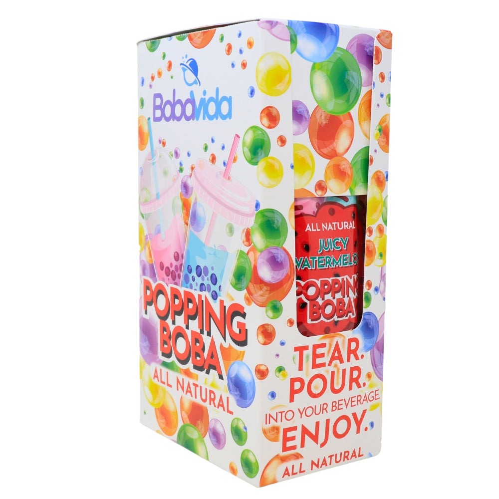 Boba Vida Juicy Watermelon Popping Boba Pearls | iWholesaleCandy.ca