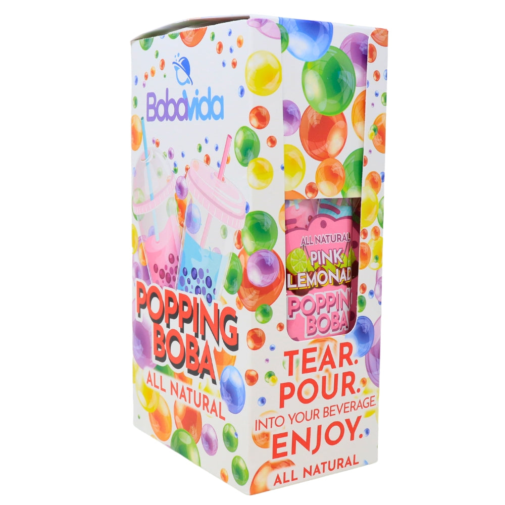 Boba Vida Pink Lemonade Popping Boba Pearls | iWholesaleCandy.ca