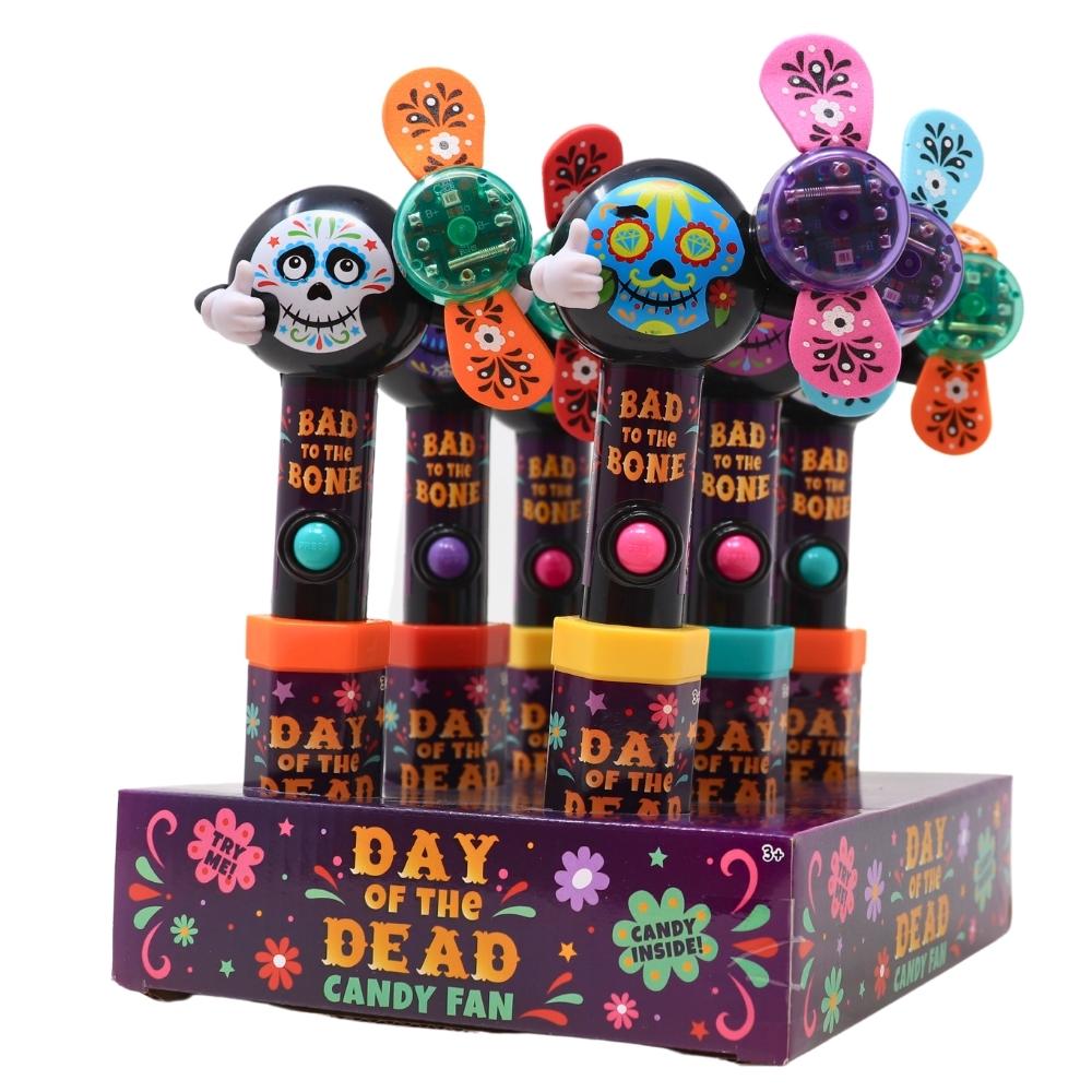 Day of the Dead Halloween Candy Fans .53oz 6 Pack | iWholesaleCandy.ca