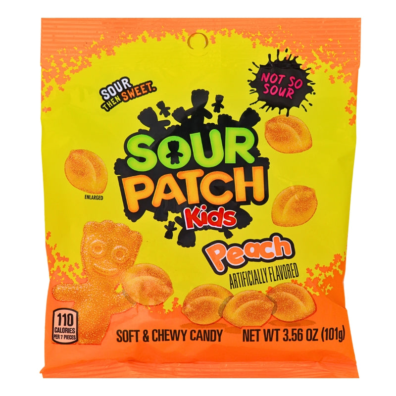 Sour Patch Kids Peach 3.56oz - 12 Pack | Candy Funhouse
