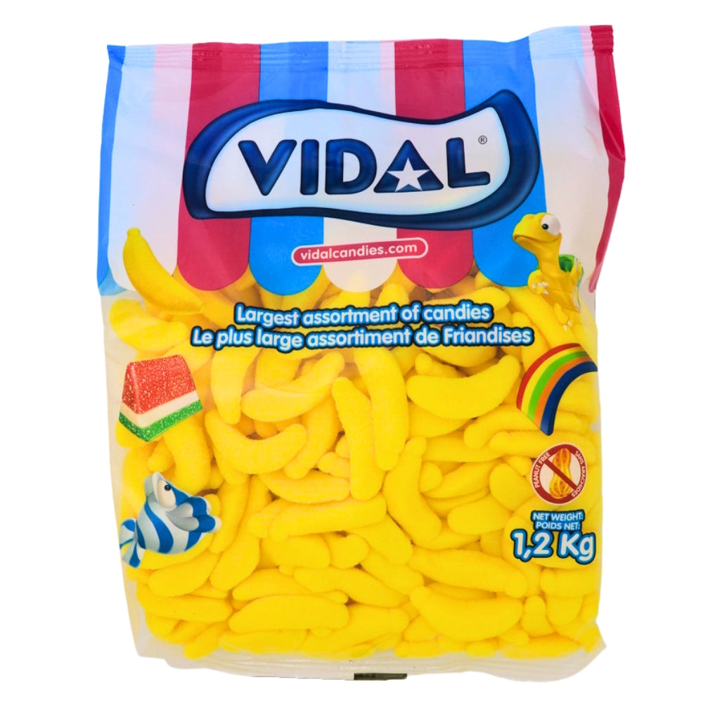 Vidal Sugar Bananas Gummies 1.2kg | iWholesaleCandy.ca
