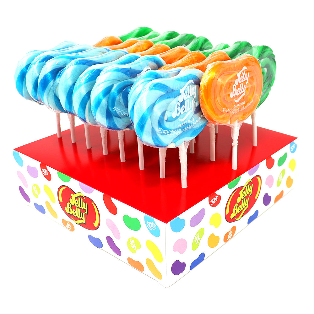 Jelly Belly Gourmet Lollipop (Tangerine, Berry Blue, Green Apple) 42g ...
