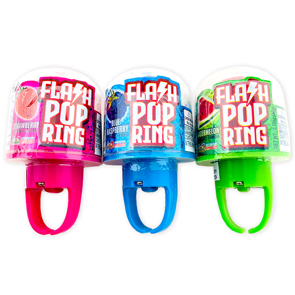 Kidsmania Flash Pop Ring - 24 Pack | iWholesaleCandy.ca
