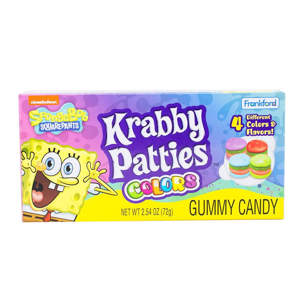 SpongeBob Gummy Krabby Patties Colors Theater Box - 12 Pack ...