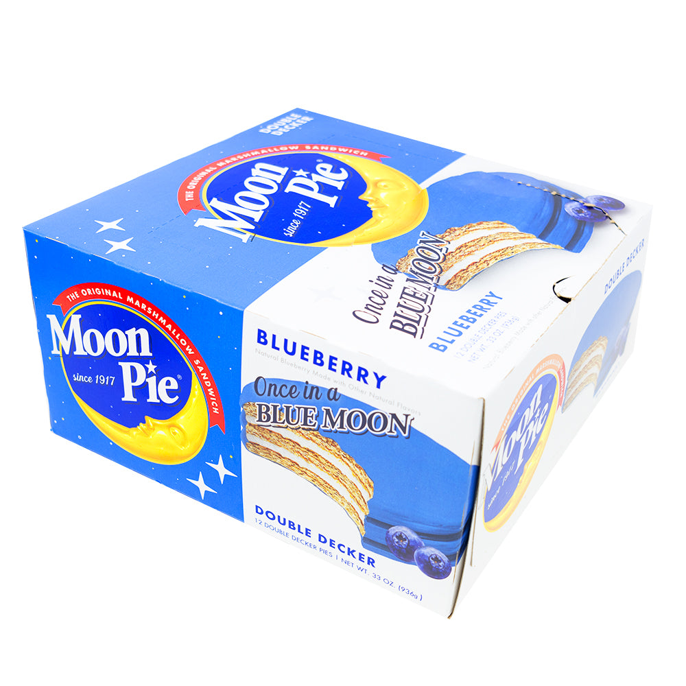 Moon Pie Blueberry Double Decker 2.75oz - 12 Pack | iWholesale Candy ...