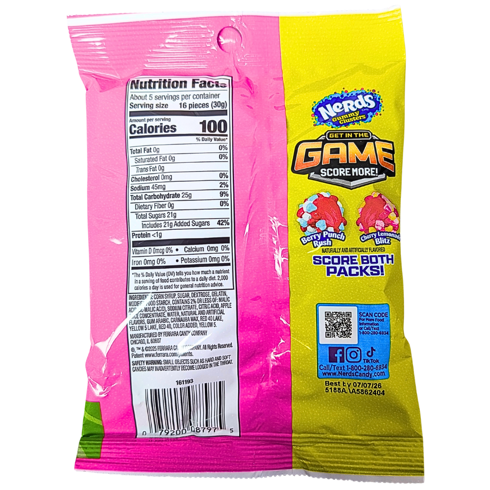 Nerds Gummy Clusters Cherry Lemonade Blitz 12 Pack | iWholesale Candy ...