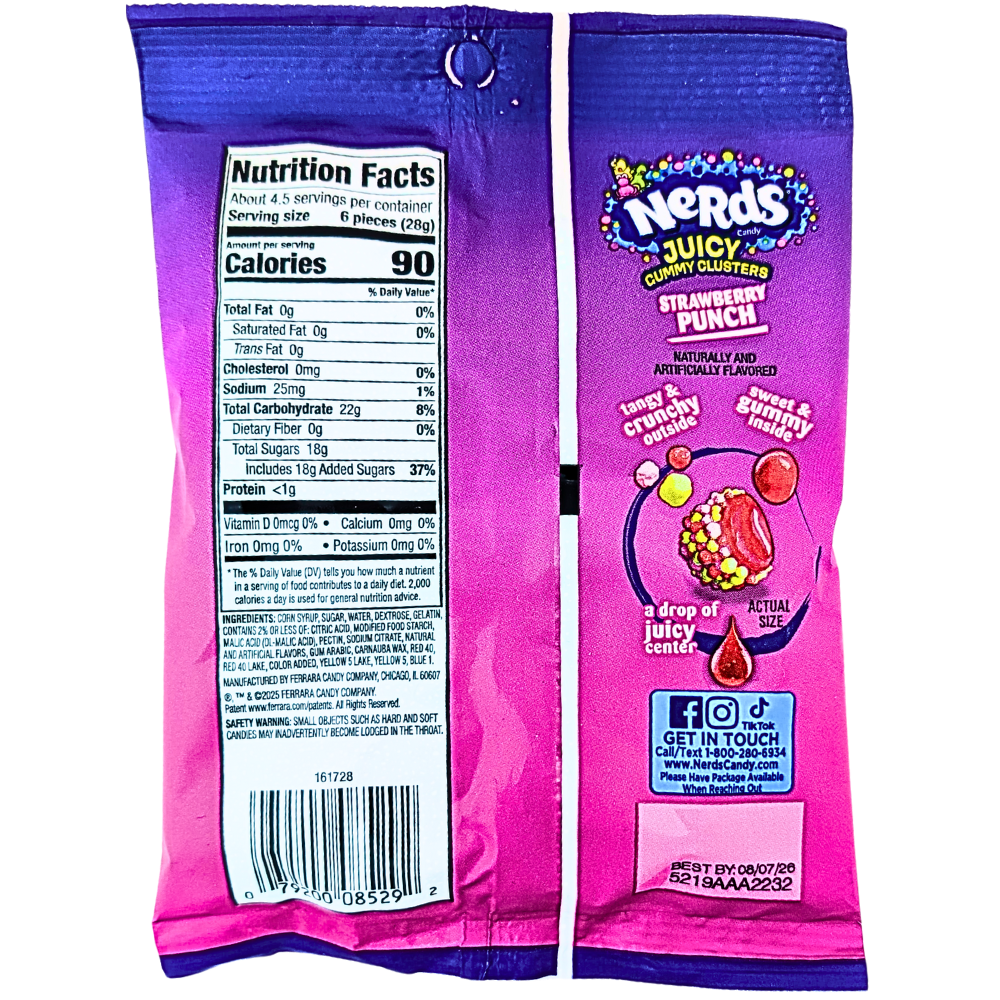 Nerds Juicy Gummy Clusters 4.5oz - 12 Pack | iWholesale Candy ...