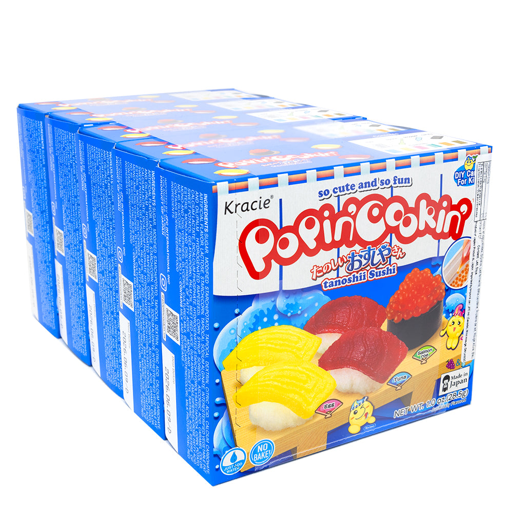 Japanese Kracie Popin' Cookin' DIY Kit - Sushi - 5 Pack | iWholesaleCandy.ca