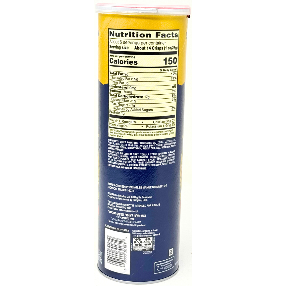 Pringles Miller Lite Grilled Beer Brat 5.5oz - 12 Pack | iwholesale ...