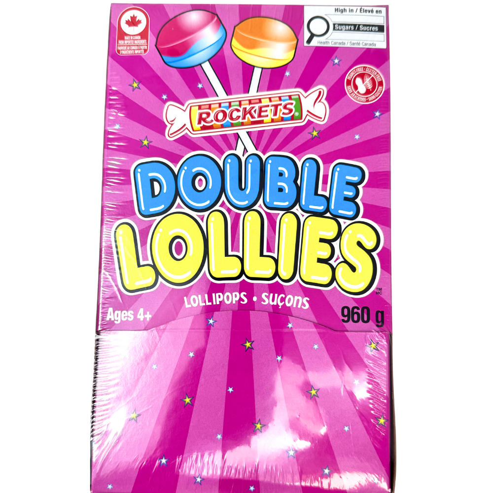 Rockets Double Lollies 120ct 960g - 1 Box | iwholesale Candy ...