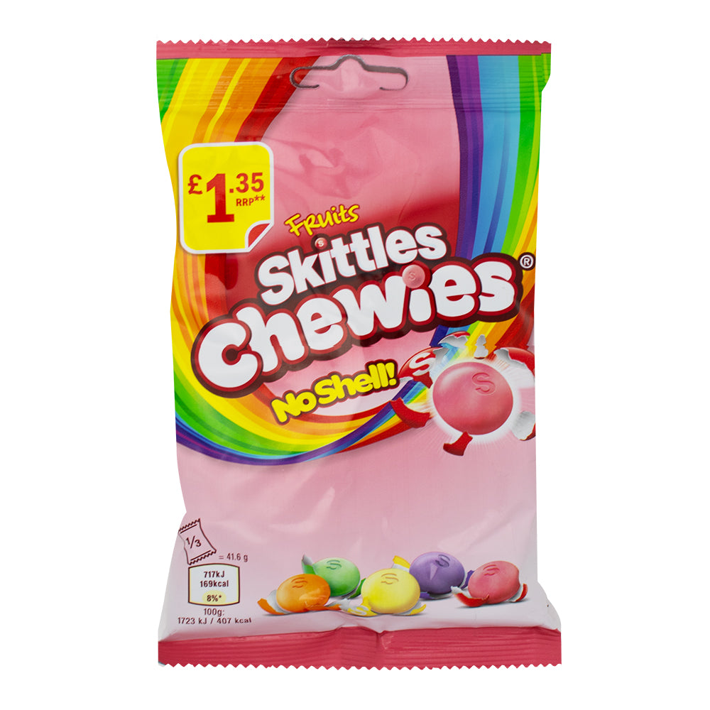 Skittles Fruit Chewies UK 125g 12 Pack | iWholesaleCandy.ca