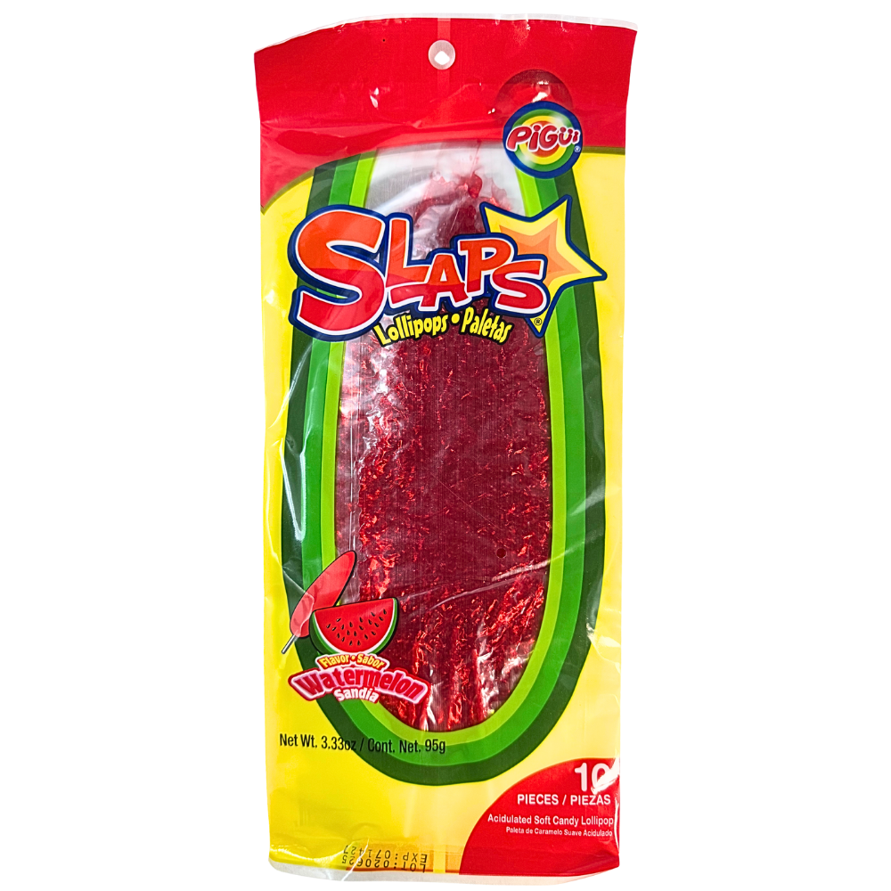 Slaps Watermelon Lollipops 95g - 24 Pack | iwholesale Candy ...