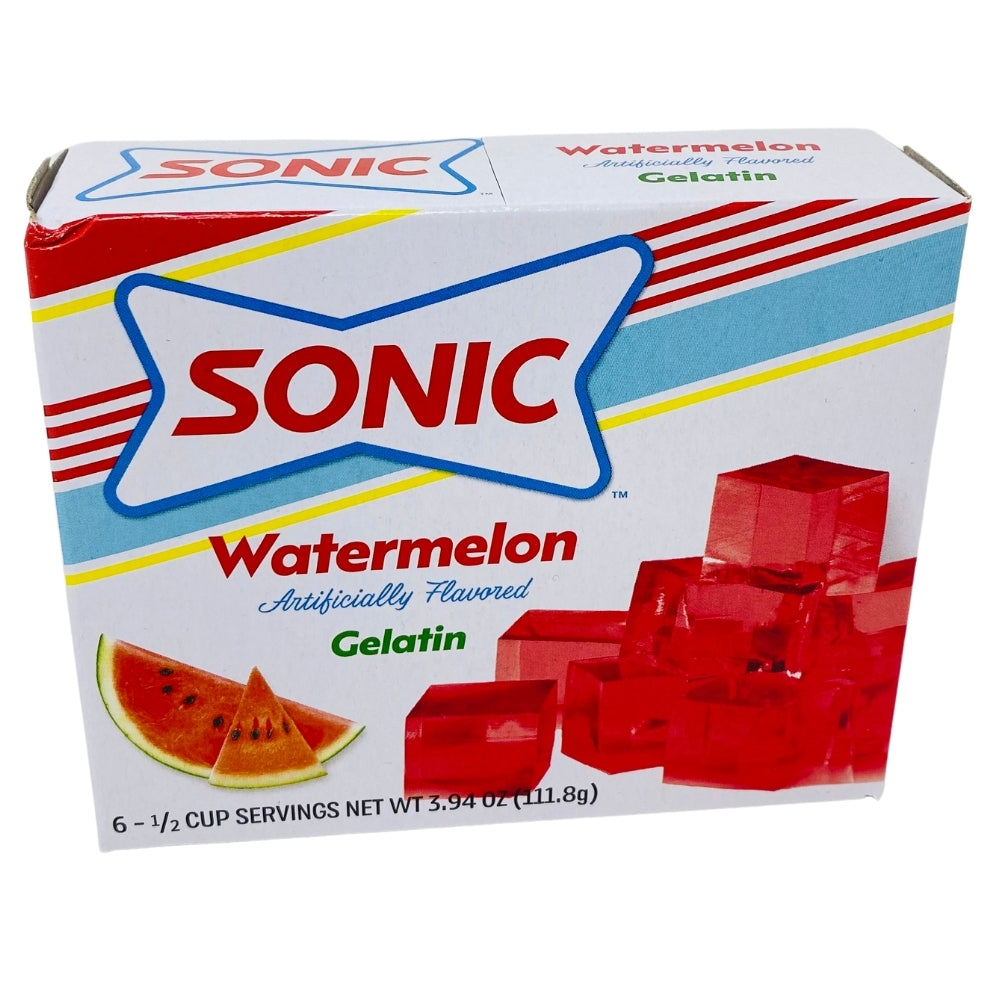 Sonic Gelatin Watermelon 3.94oz 12 Pack | iWholesaleCandy.ca