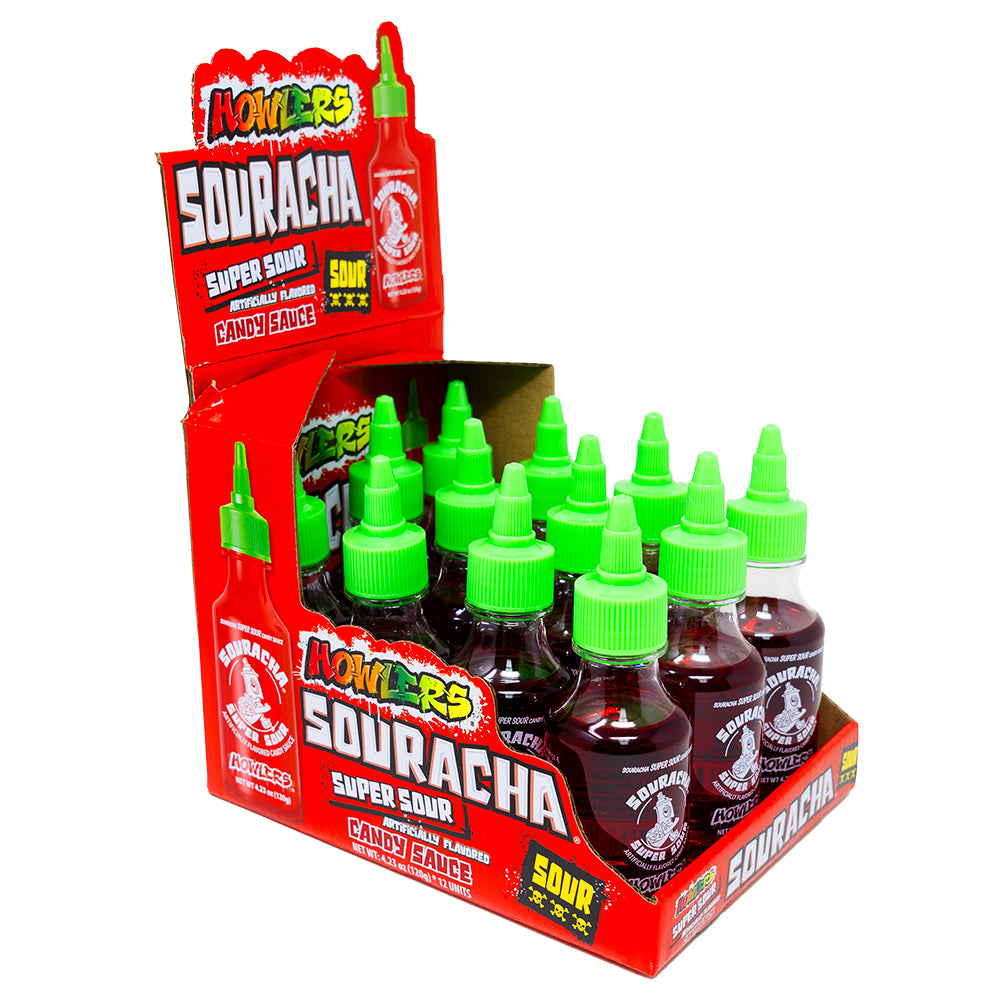 Howlers Souracha Sour Candy Sauce 4.23 oz - 12 Pack | iWholesaleCandy.ca