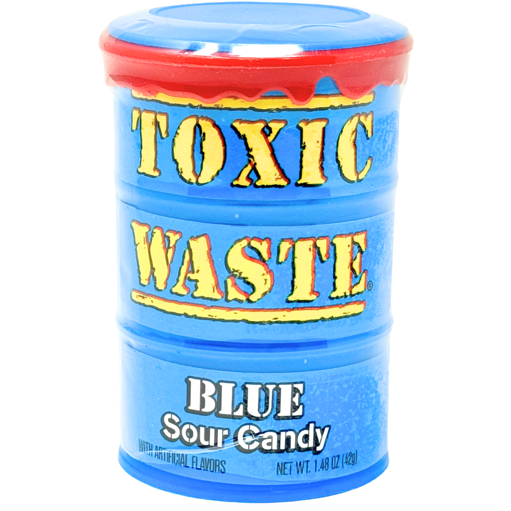 Toxic Waste Blue Sour Candy Drums 48g | iwholesale Candy ...