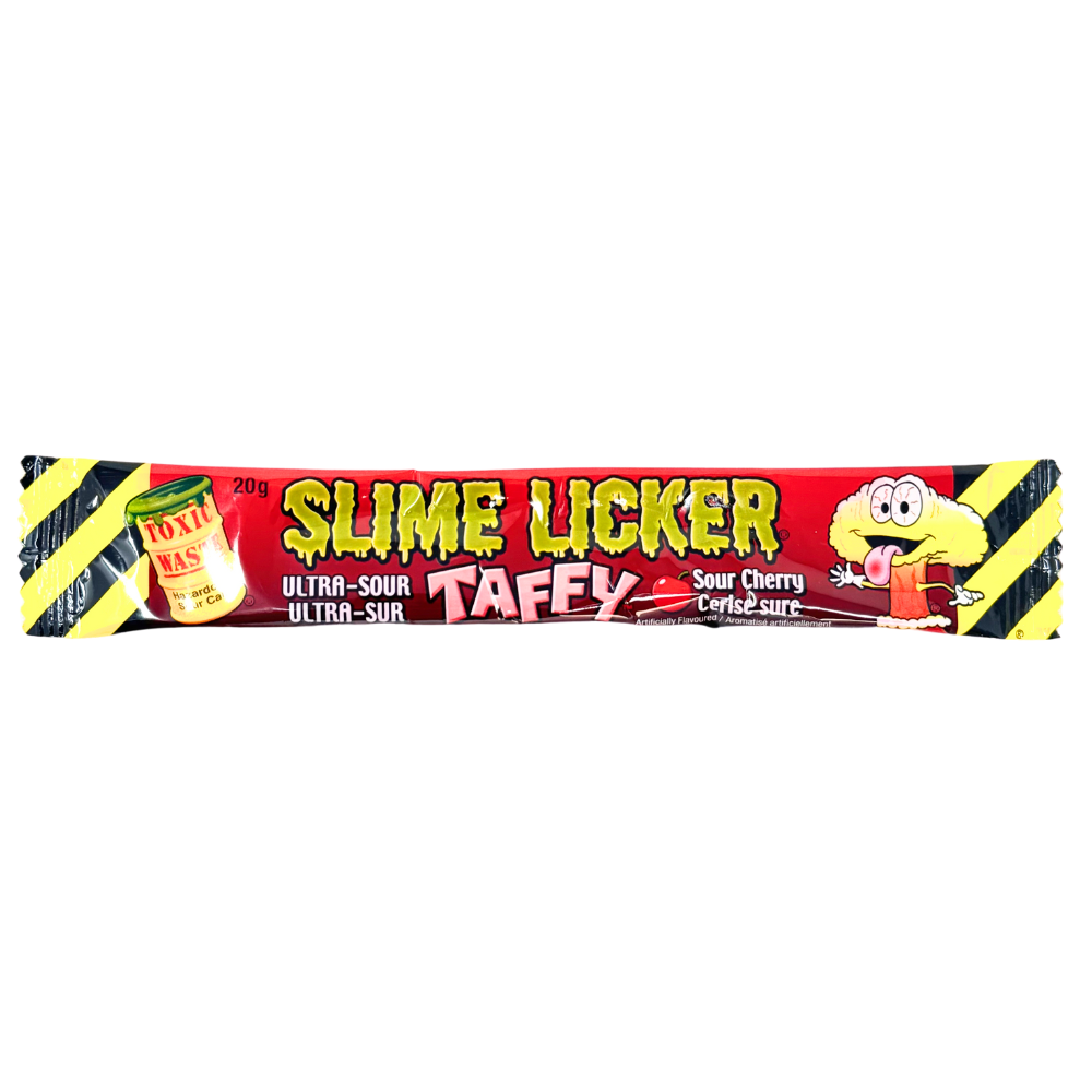 Toxic Waste Slime Licker Taffy Sour Cherry 48 Pieces| iwholesale Candy ...