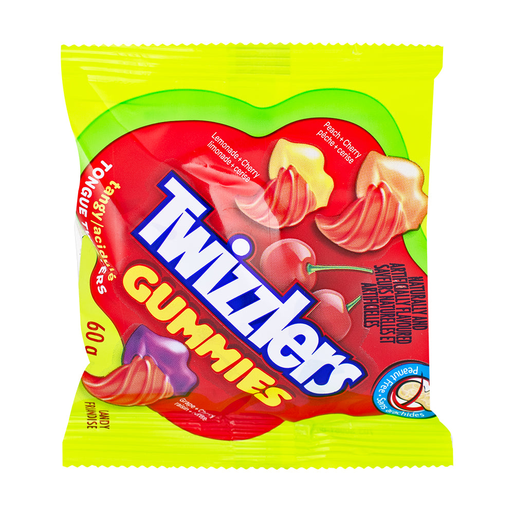 Twizzlers Gummies Tangy 60g - 18 Pack | iWholesaleCandy.ca