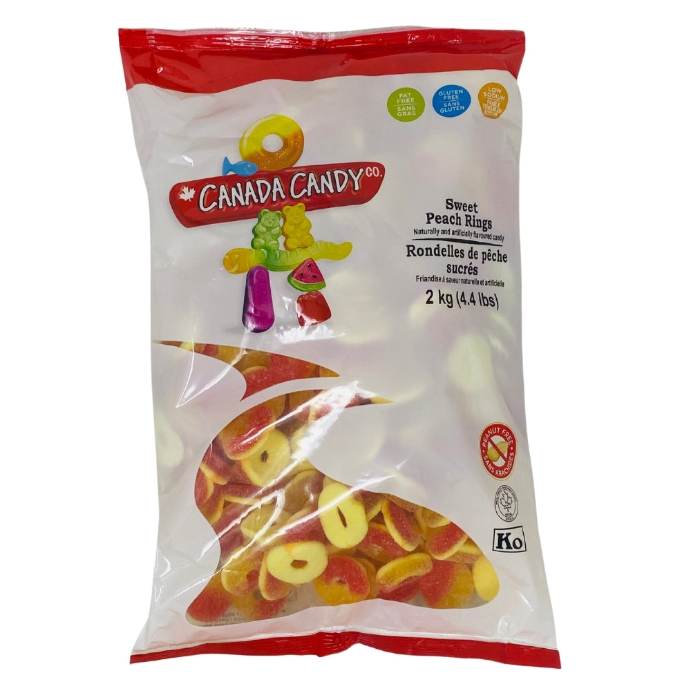 CCC Sweet Peach Rings Gummy Candy | Bulk Candy Canada – iWholesaleCandy.ca