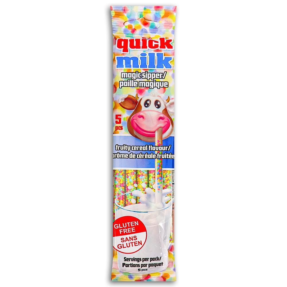 Quick Milk Magic Sipper Fruity Cereal Straws - 36g | iWholesaleCandy ...