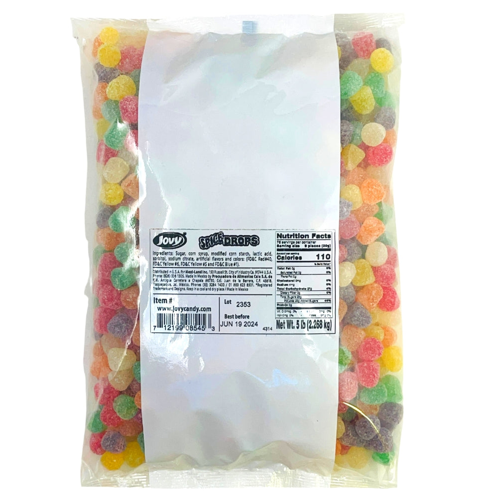 Jovy Spice Drops Bulk Candy - 5lbs | iWholesaleCandy.ca