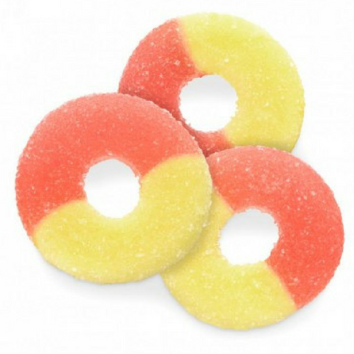 Albanese Gummi Strawberry Banana Rings | Bulk Candy