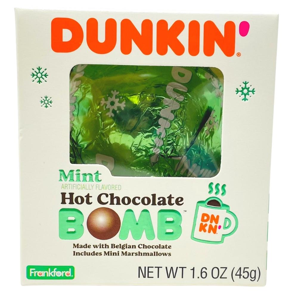 Dunkin' Mint Hot Chocolate Bomb 1.6oz - 12 Pack – iWholesaleCandy.ca