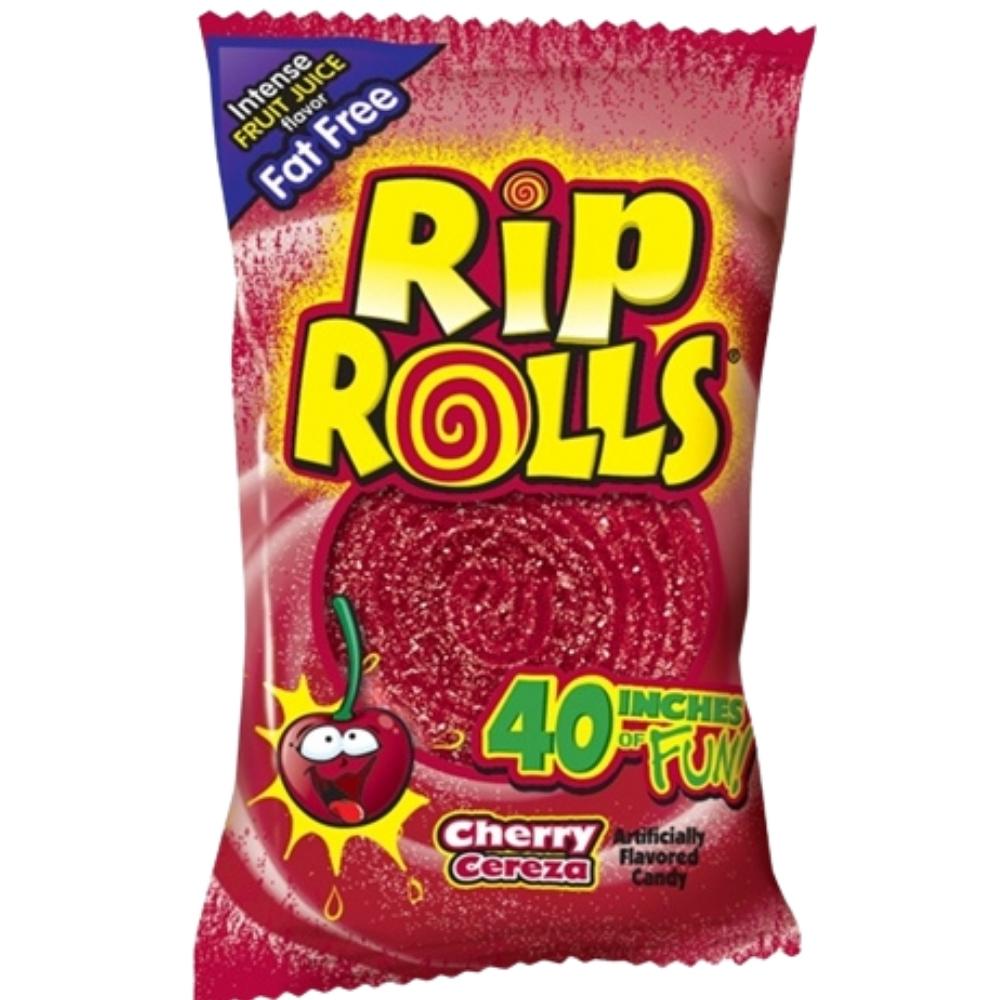 Rip Rolls Cherry 1.4oz - 24 Pack | iWholesale Candy – iWholesaleCandy.ca
