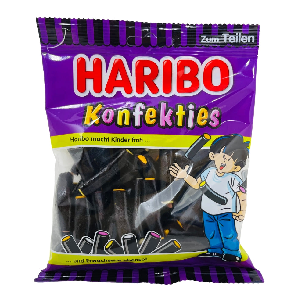 German Haribo Konfekties Filled Black Licorice | iWholesaleCandy.ca