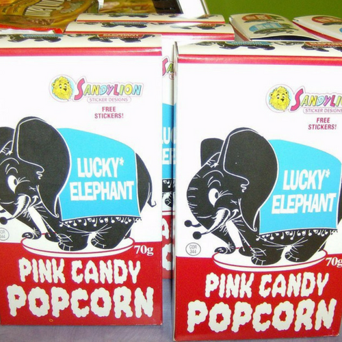 Lucky Elephant Pink Candy Popcorn | Blast from the Past