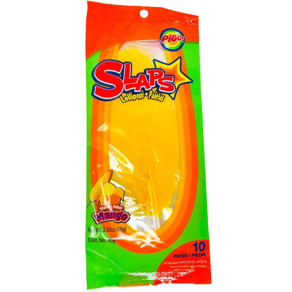 Slaps Lollipops Mango 40 PK | iWholesaleCandy.ca
